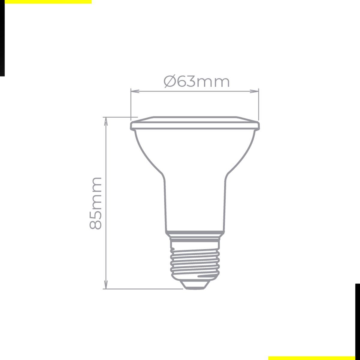 Lâmpada LED PAR20 25G 4,5W 470LM E27 | Stella 4000K