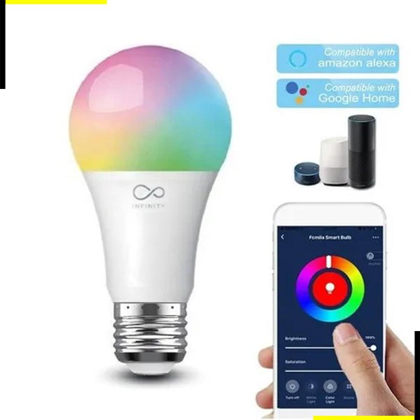 Lampada Smart Bulbo LED RGB Inteligente com Aplicativo 9W Bivolt | Blumenau