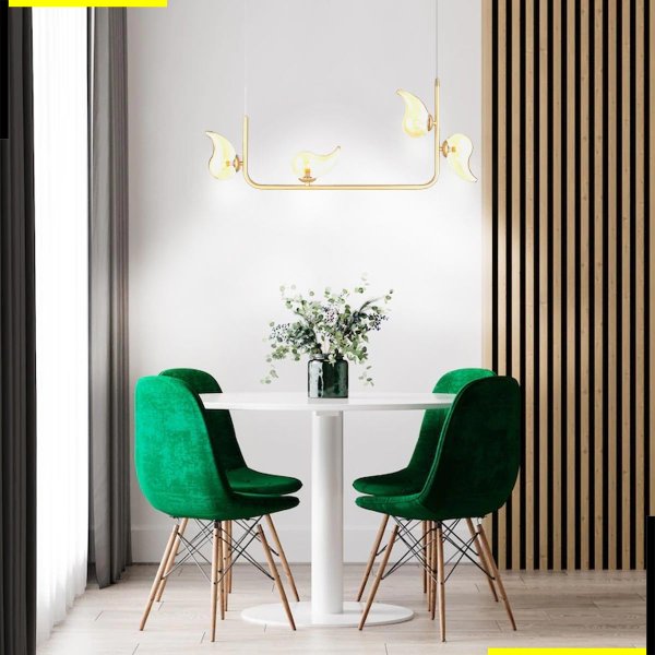 Luminária Pendente Angel Vidro Ambar 4G9 | Star Lux