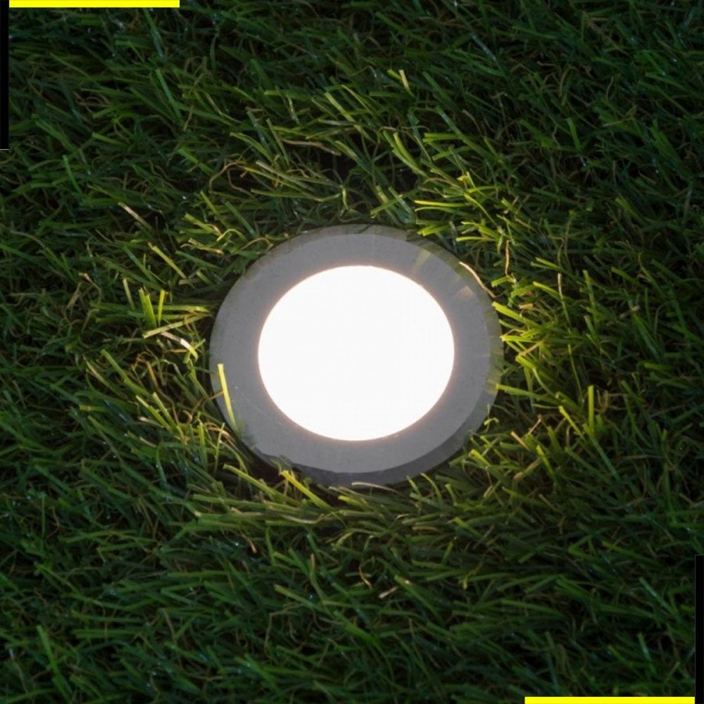 Balizador LED Embutido Piso Redondo 1,8W 2700K Bivolt | Romalux