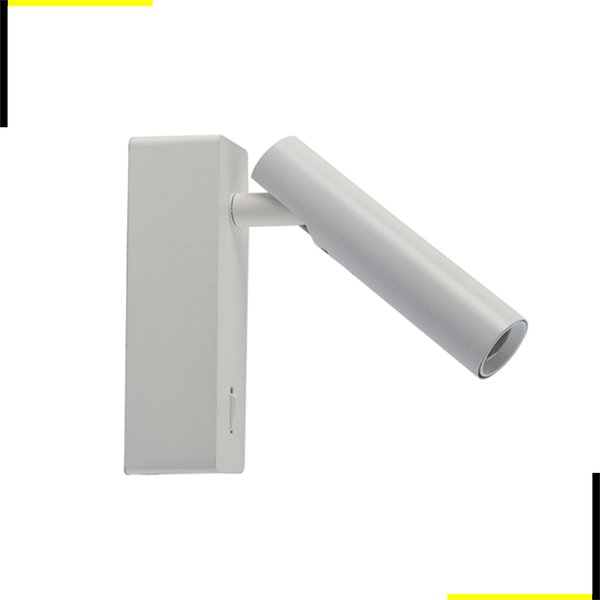 Arandela de Parede LED Tubo Direcionavel Pipe 3W 3000K Luz Amarela - StudioLuce AR1447 - Branco