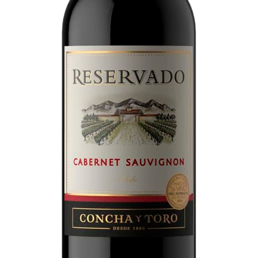 Kit 3 Garrafas Vinho Tinto Concha y Toro Reservado Cabernet Sauvignon 750ml