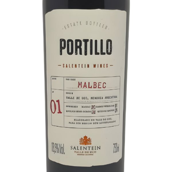 Vinho Tinto Portillo Malbec 750ml