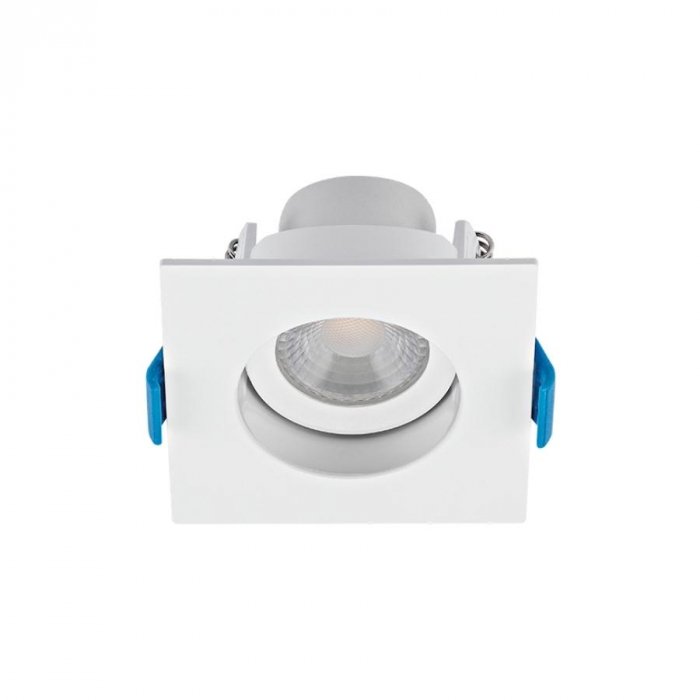 SPOT DE EMBUTIR LED EASY RECUADO 38° 4000K 3W BIV 7,5X7,5X5,4CM ABS ...