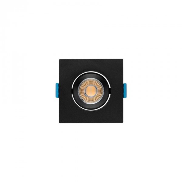 SPOT DE EMBUTIR LED EASY RECUADO 38° 3000K 3W BIV 7,5X7,5X5,4CM ABS ...