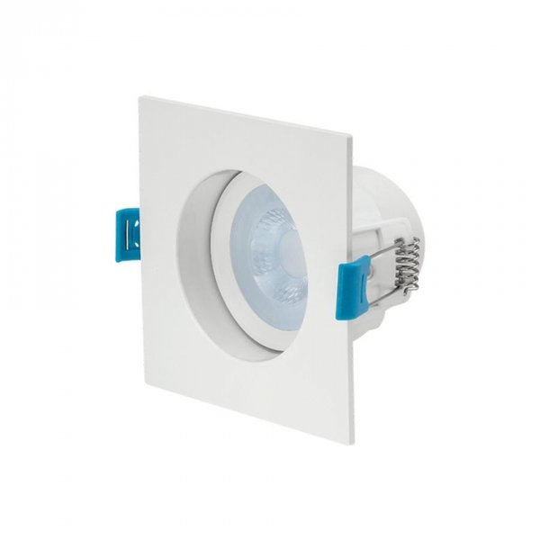 SPOT DE EMBUTIR LED EASY RECUADO 34° 3000K 4,5W BIV 9,5X9,5X5,4CM ABS ...
