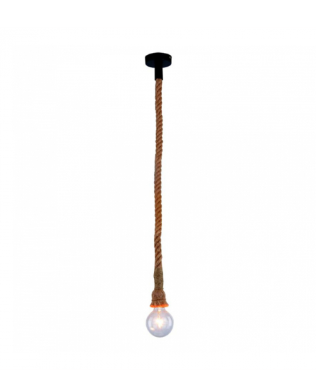 PENDENTE HALTER SOQUETE Ø3,5CM CORDA NATURAL - STUDIOLUCE PD712