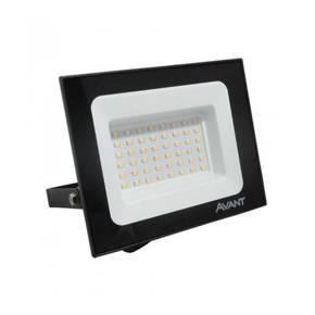 REFLETOR PROJETOR LED SLIM EXTERNO 6500K 50W BIV 15,2X17,2X3,15CM ALUMÍNIO PRETO - AVANT 259501372