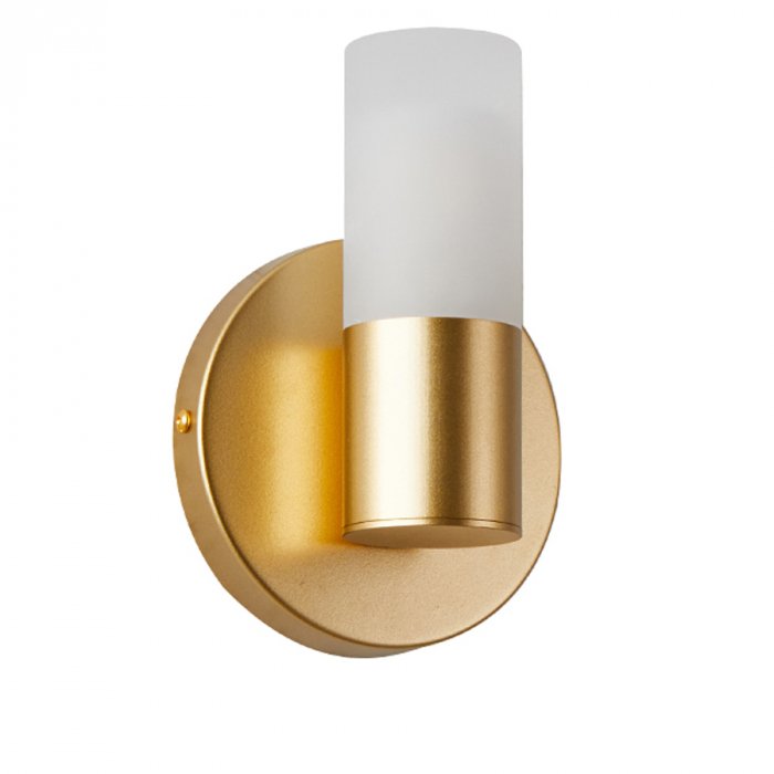 ARANDELA NEAL 16X12X7CM METAL E ACRÍLICO DOURADO FOSCO - NORDECOR 2448