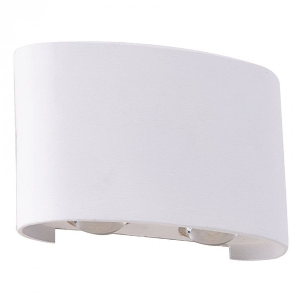 ARANDELA LED RANNE FACHO DUPLO ABERTO EXTERNO 3000K 12W BIVOLT 8X12,5X3CM BRANCO - NORDECOR 2214
