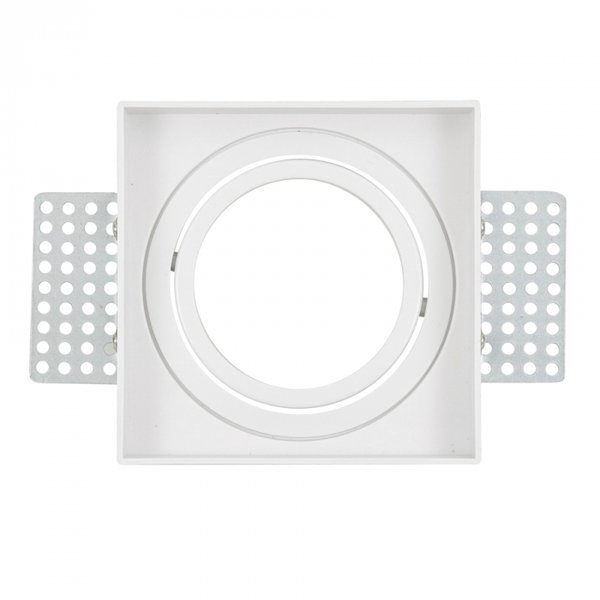 SPOT DE EMBUTIR NO FRAME QUADRADO DIRECIONÁVEL AR70 11X11X3CM PVC ...