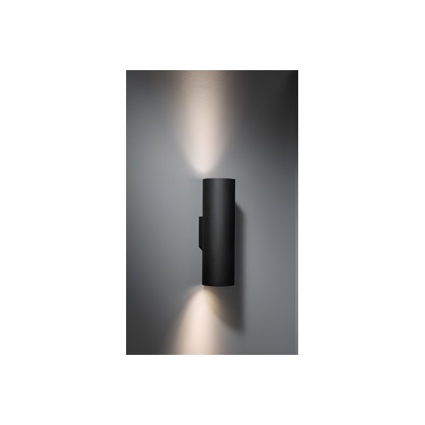 ARANDELA ROUND FACHO DUPLO Ø6,5X30CM BIVOLT ALUMÍNIO - MONTARE 256.30
