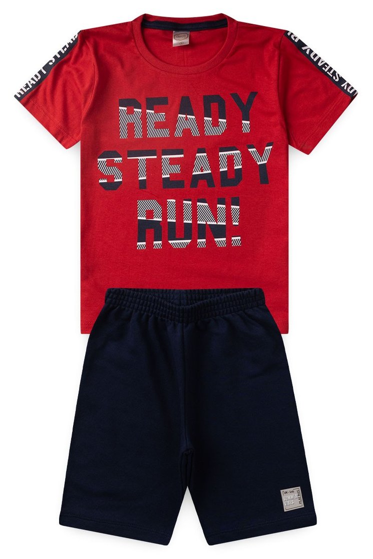 Conjunto Juvenil Masculino de Verão Confortável e de Qualidade