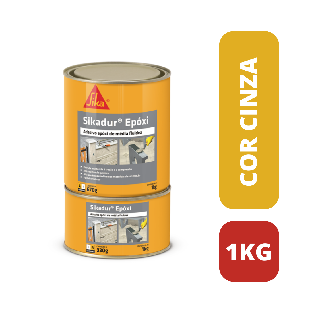 Adesivo Sikadur® Epóxi Compound 1kg Média Fluidez - Zelot